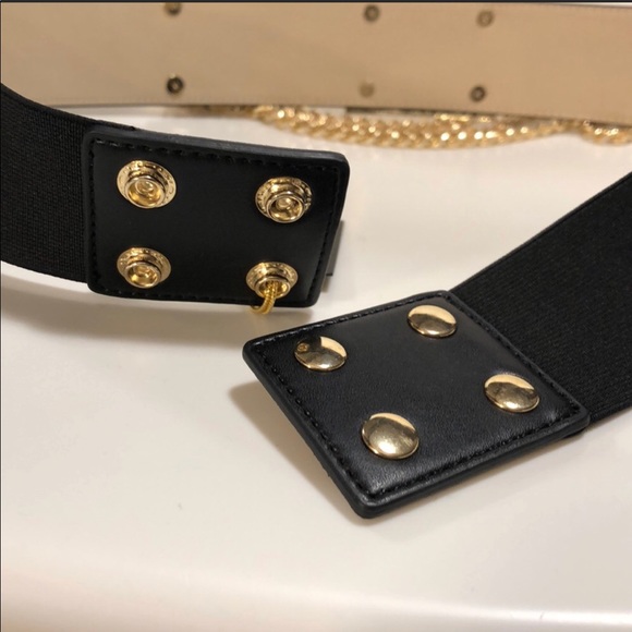 bebe | Accessories | Bebe Lion Medallion Stretch Belt | Poshmark